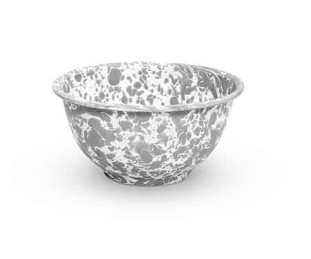 Small Enamelware Bowls, Gray Marble, 14 oz., Set of 4 – Kolorful Kitchen