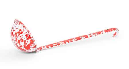 Serving Ladle, 12", Red Marble – Kolorful Kitchen