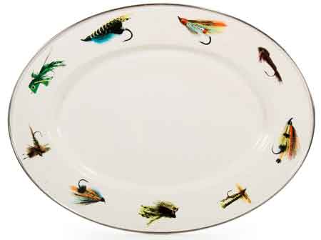 Fly Fishing Oval Platter – Kolorful Kitchen