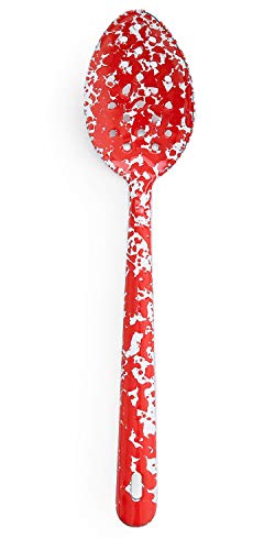 Perforated Serving Spoon 12 Red Marble Kolorful Kitchen